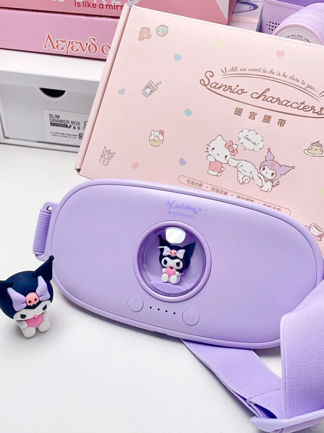Hello Kitty Period Cramp Heating Pad Lumbar Massage Pain Relief – Pink ...