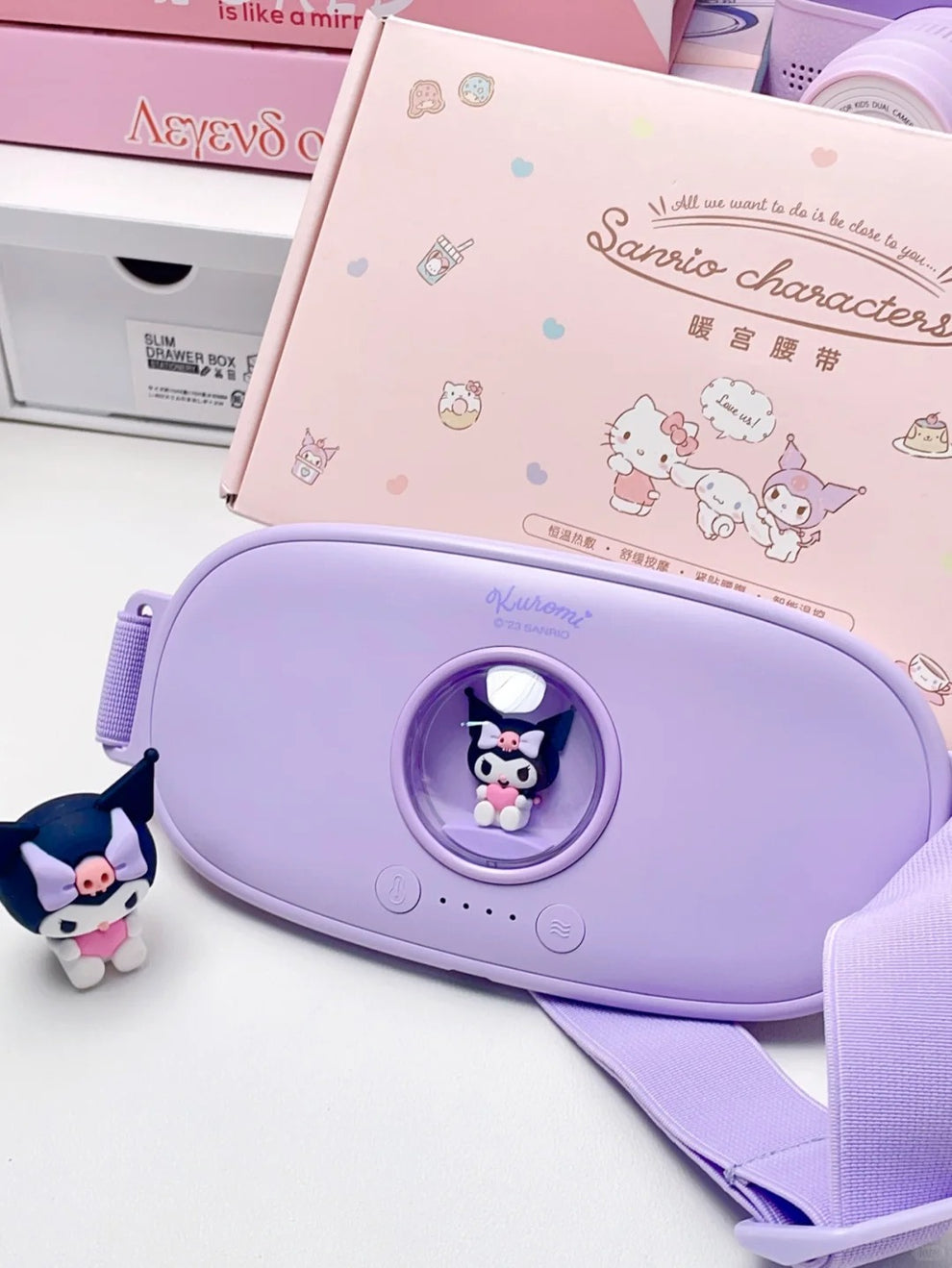 Hello Kitty Period Cramp Heating Pad Lumbar Massage Pain Relief – Pink ...